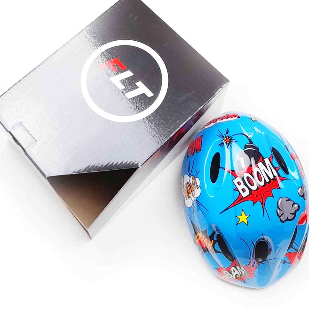 FLITE Blue Bike Helmet for Boys - PushmeHome